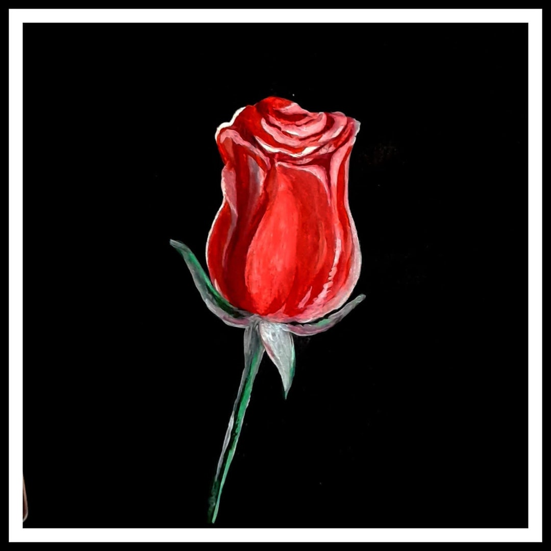 Rose Art on A4 Sheet. - Etsy