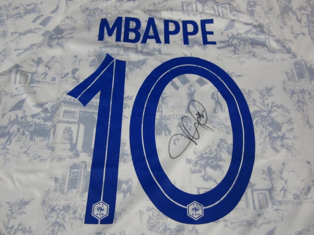 Kylian Mbappe Signed Authentic Jersey With COA and Hologram - Etsy