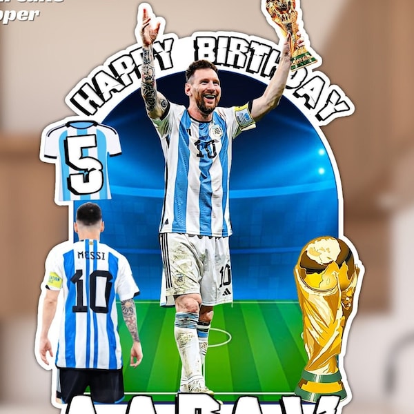 Lionel Messi Cake Topper - Etsy Australia
