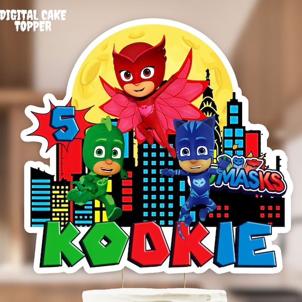 Pj Masks Cake Topper - Etsy Australia