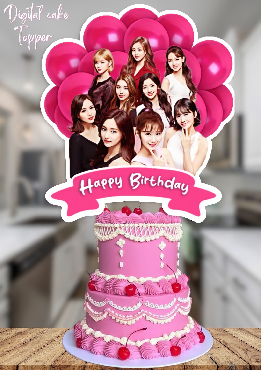 Twice K Pop Girl Group Cake Decoration Topper/ Twice Cake Topper / Cake ...