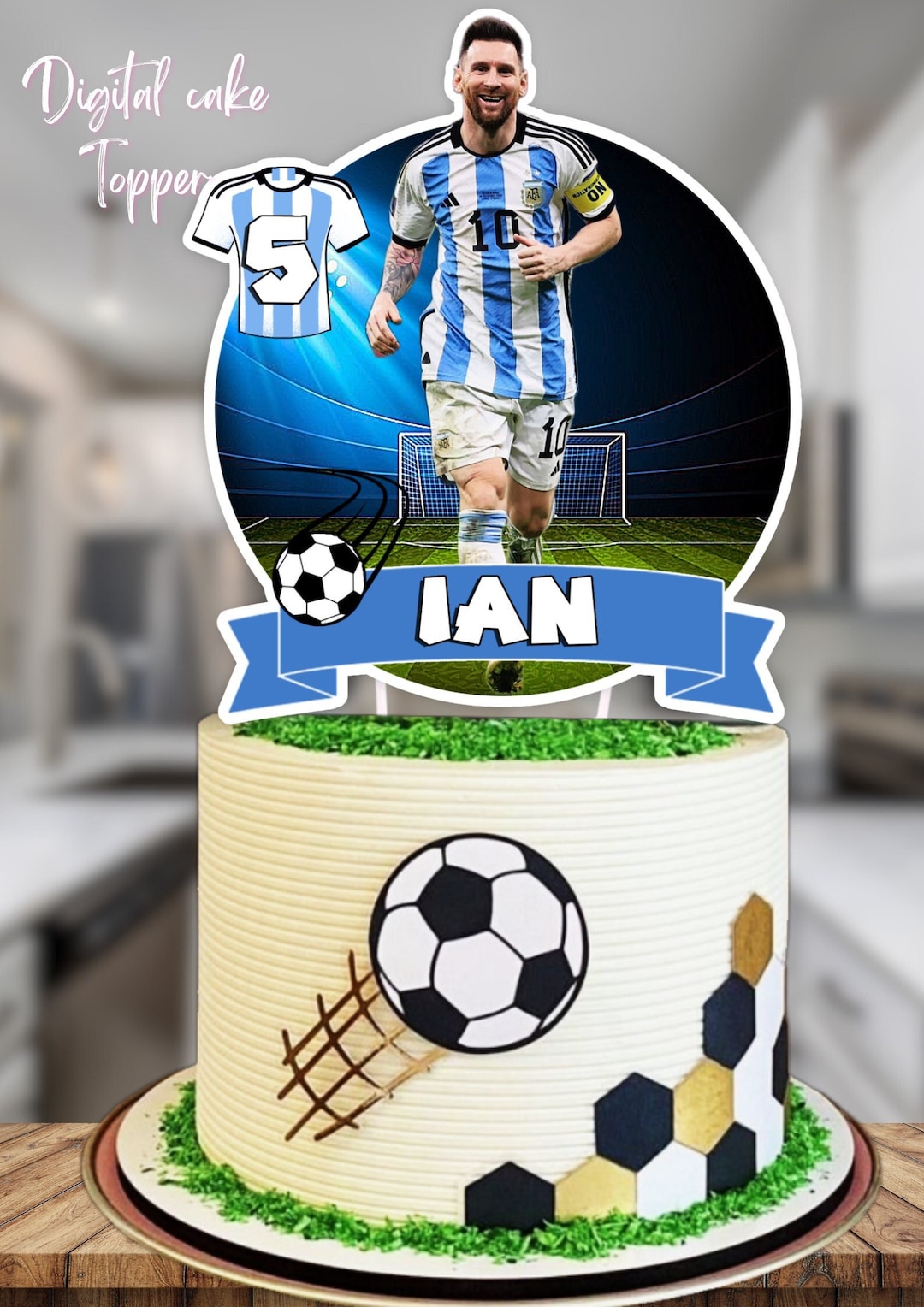 Messi Cake Topper/ Lionel Messi Cake Topper/ Messi Cake - Etsy