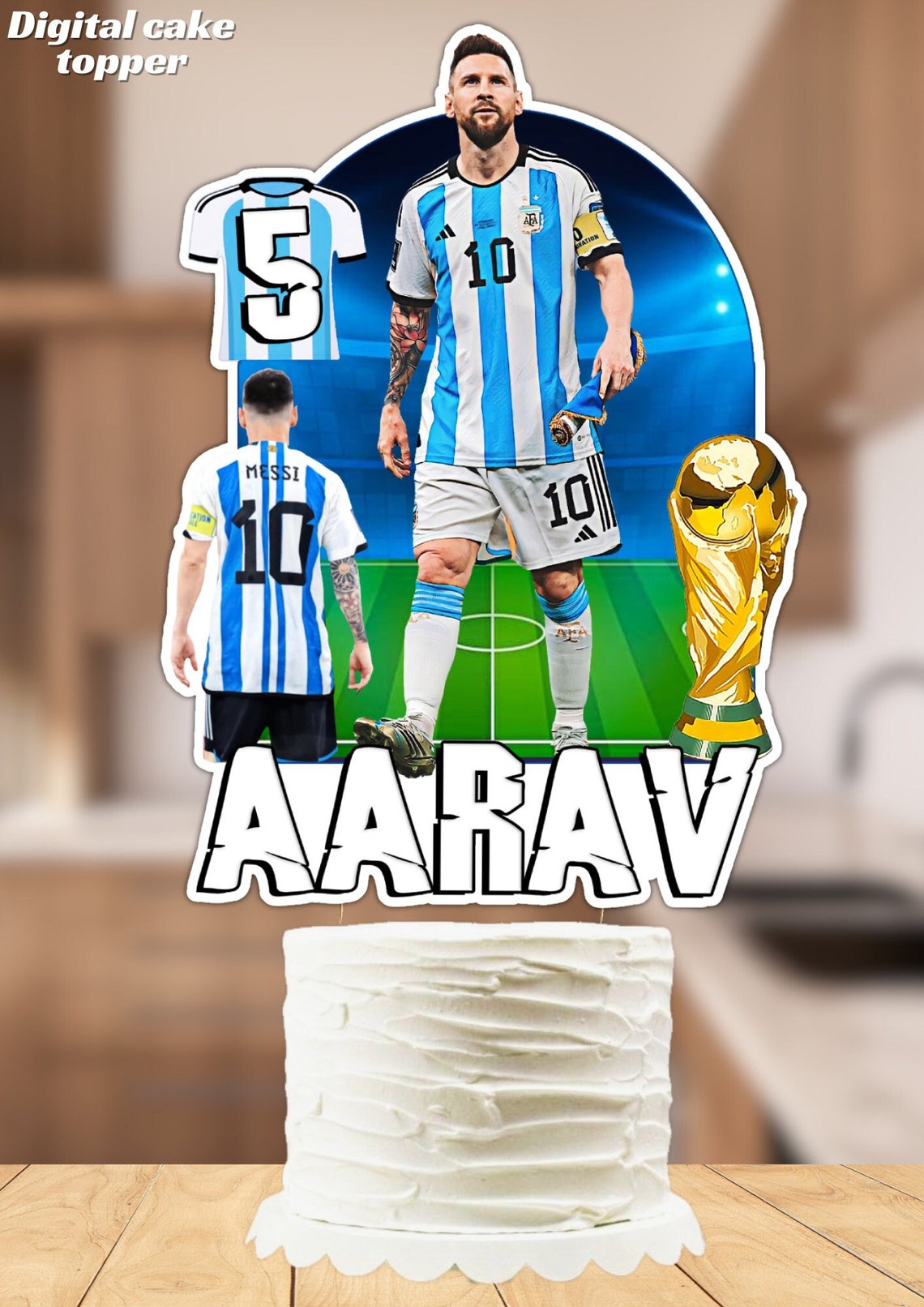 Messi Cake Topper/ Lionel Messi Cake Topper/ Messi Cake Decoration ...