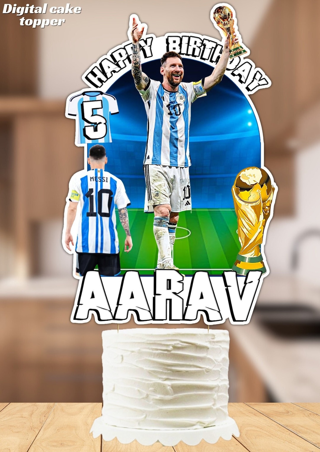 Printable Lionel Messi Cake Topper Messi Birthday Cake Topper Lionel ...