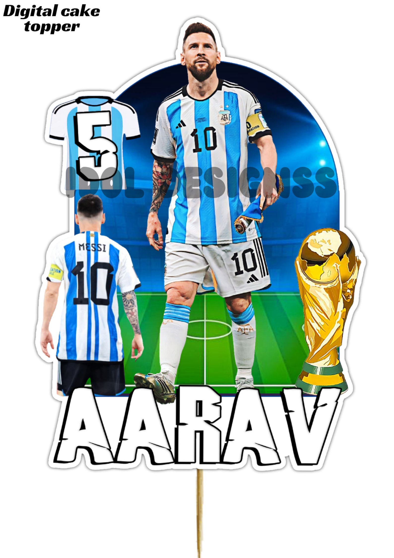 Messi Cake Topper/ Lionel Messi Cake Topper/ Messi Cake Decoration ...