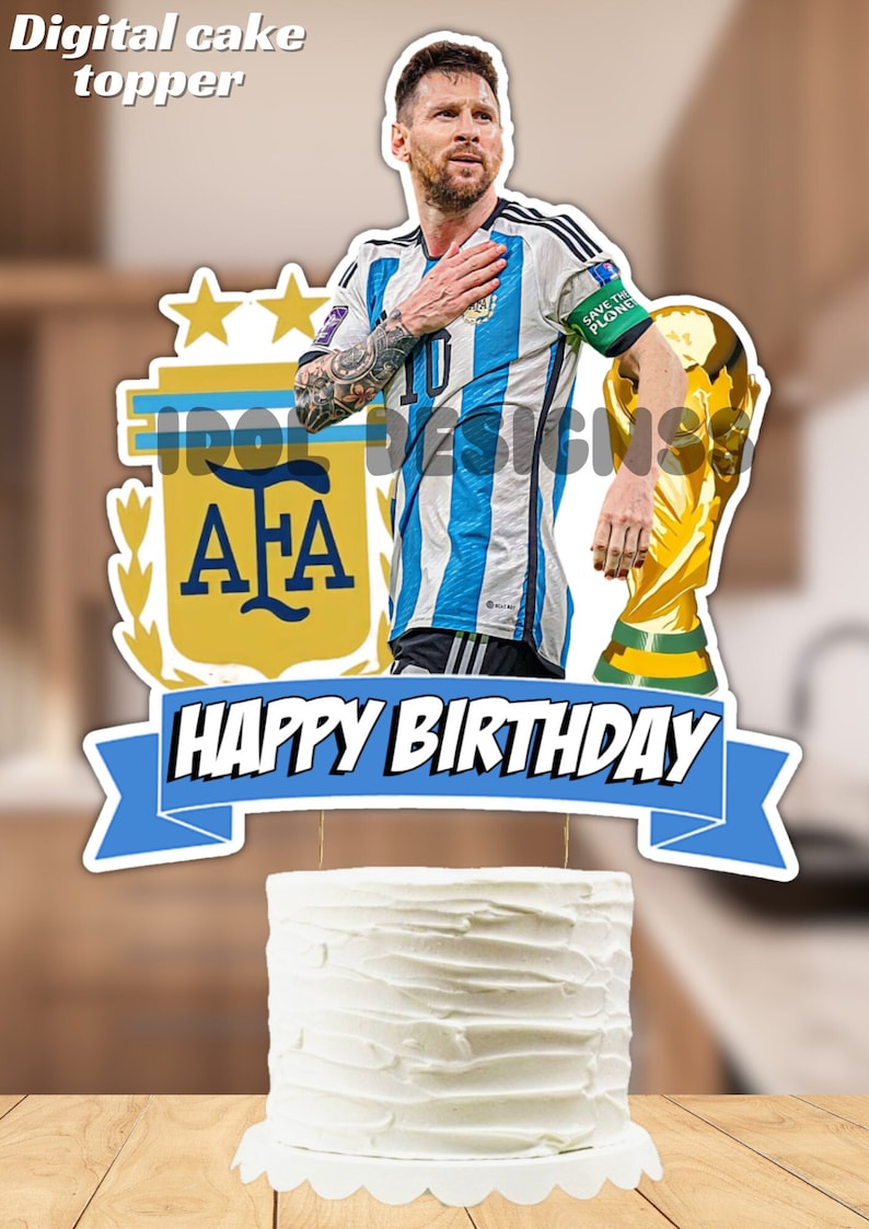Messi Cake Topper Lionel Messi Cake Topper Leo Messi Printable Digital ...