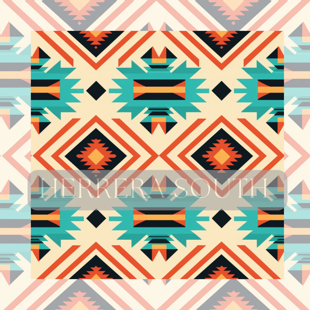 Aztec Seamless Pattern, Digital Paper, Tribal Background - Etsy