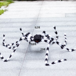 60 Inch Hairy Giant Spider Decoration Halloween Prop Haunted Poseable ...