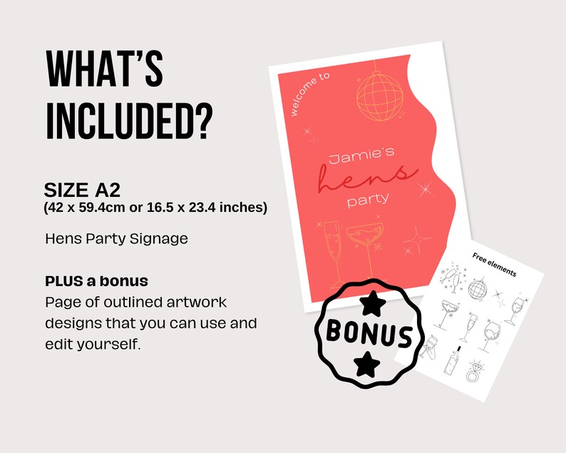 Hens Party Welcome Signage | Bachelorette | Editable Templates ...