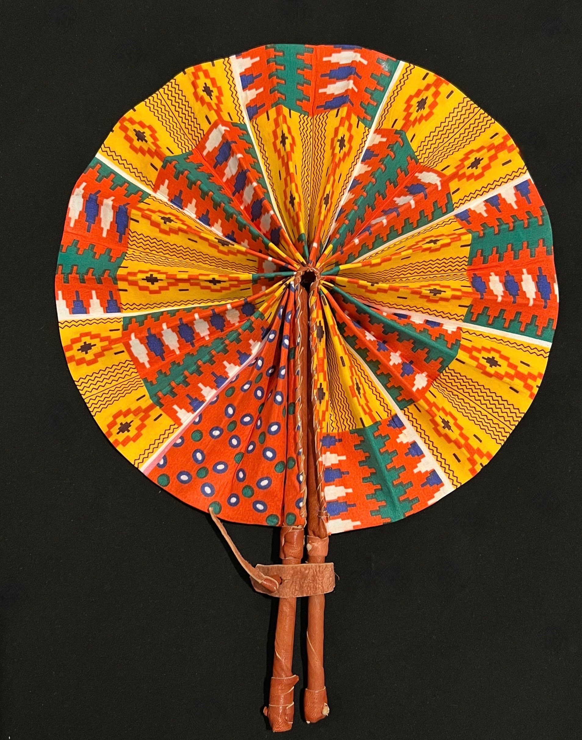 AUTHENTIC AFRICAN KENTE Fans Straight From Ghana. Uk Based Seller - Etsy