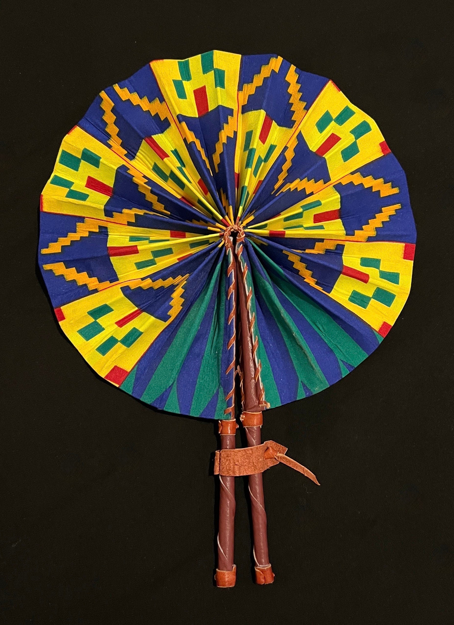 AUTHENTIC AFRICAN KENTE Fans Straight From Ghana. Uk Based - Etsy