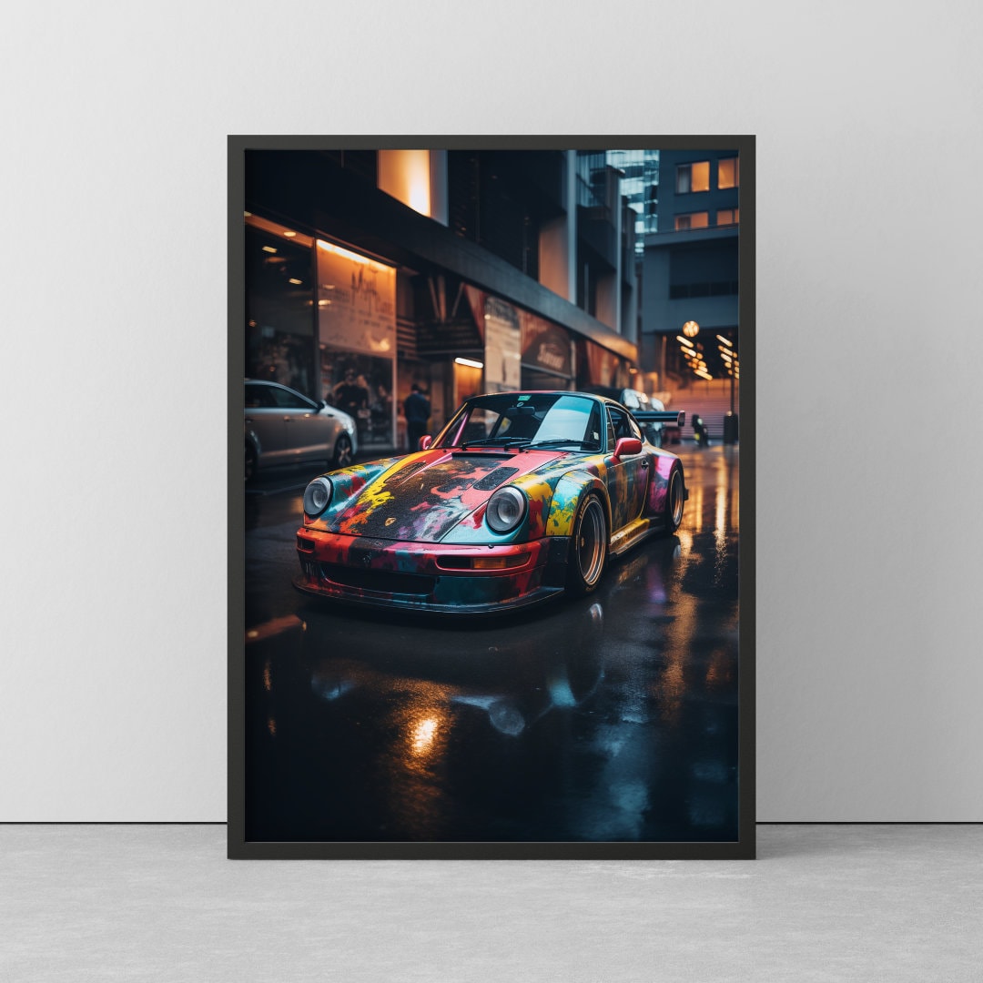 POSTER From PORSCHE 911 LUXURY Mural From Porsche Colorful Porsche Wall ...