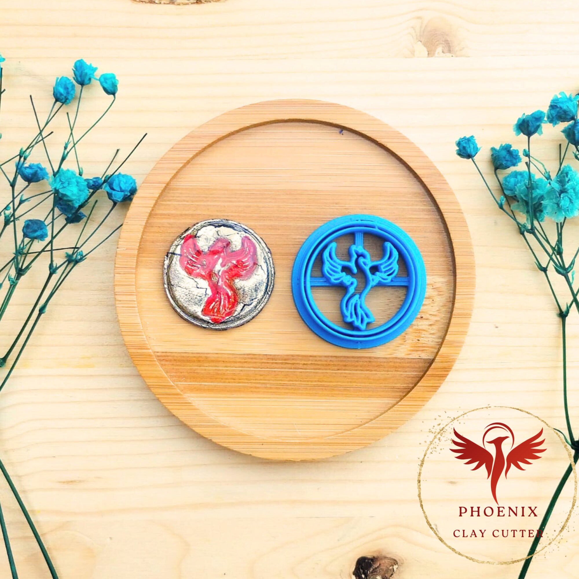 Polymer Clay Phoenix Cutters to Make Phoenix Necklace Phoenix Earrings ...