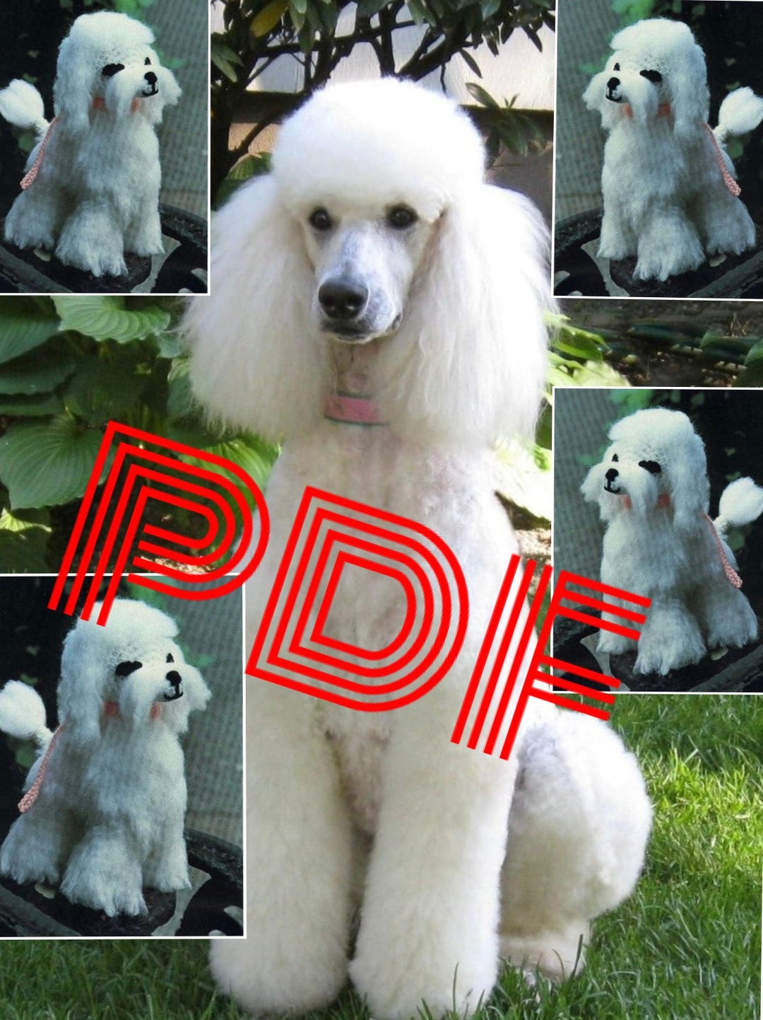 Vintage PDF. Crochet Puddle Dog Pattern With Tutorials in English (PDF ...