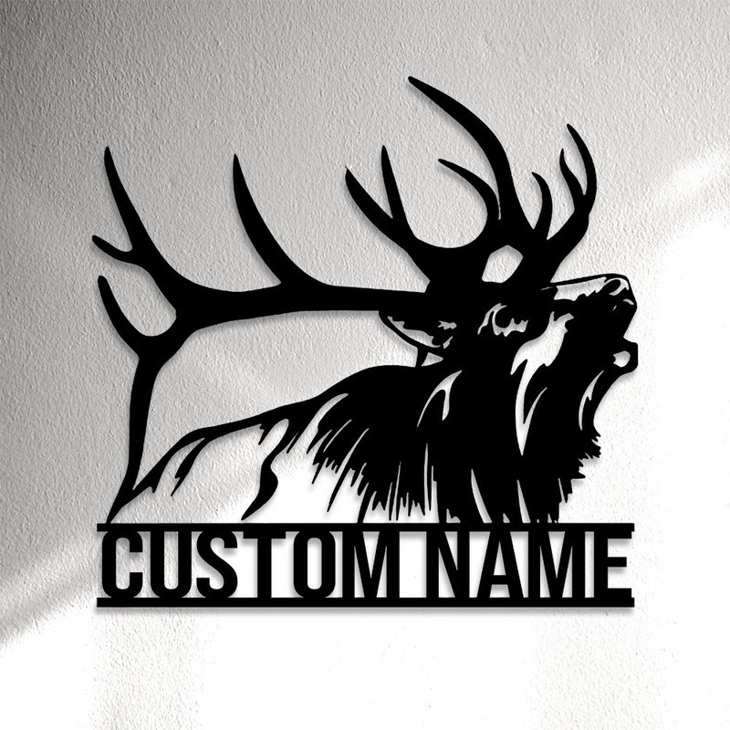Metal Elk Sign - Etsy