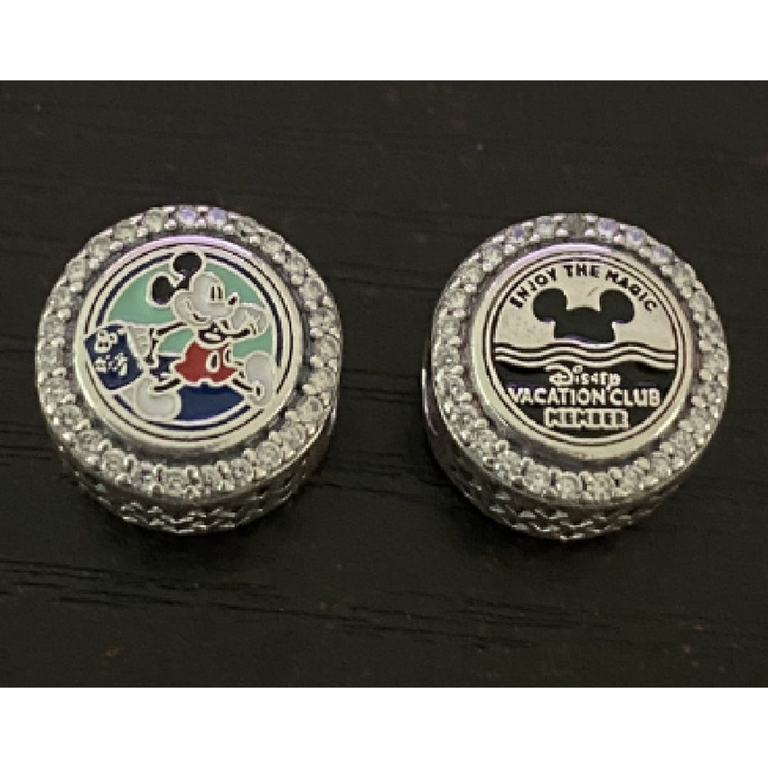 Pandora Vacation Club Member Mickey Mouse Button Charm 2023 - Etsy
