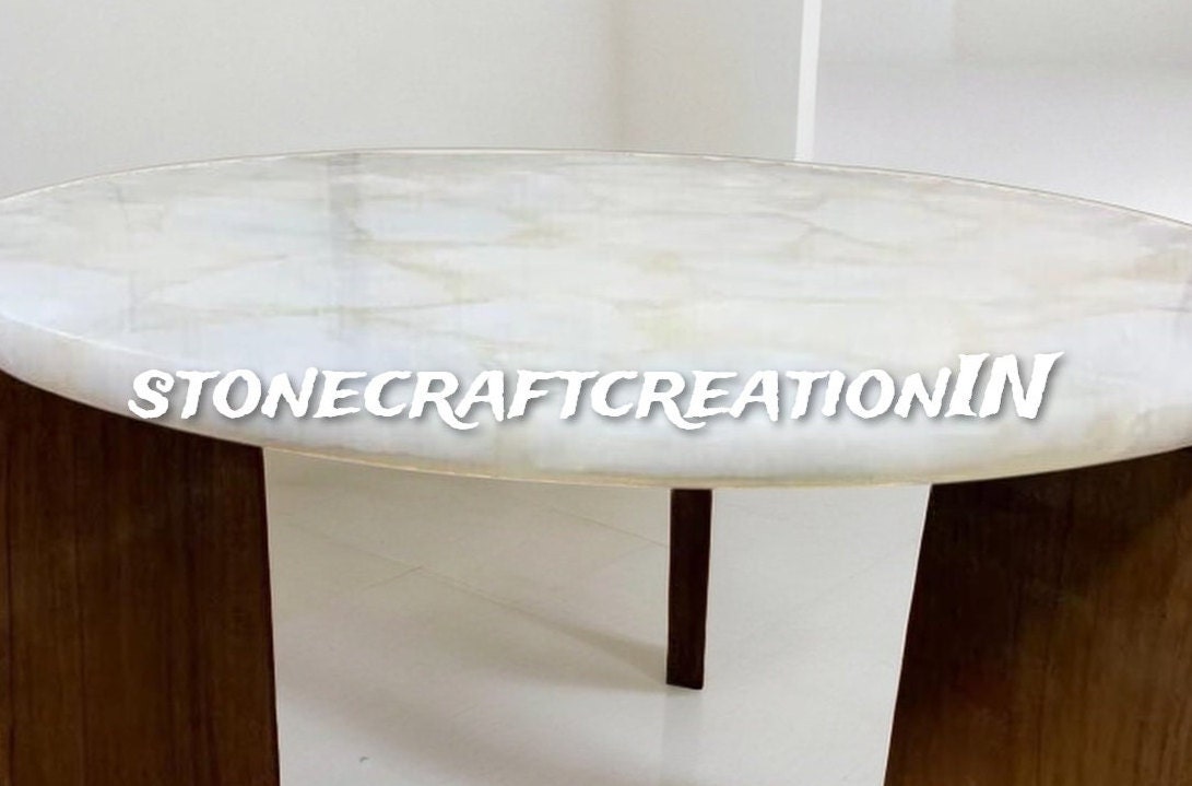 Natural White Quartz Round Table, Quartz Coffee & Sofa Center Table ...