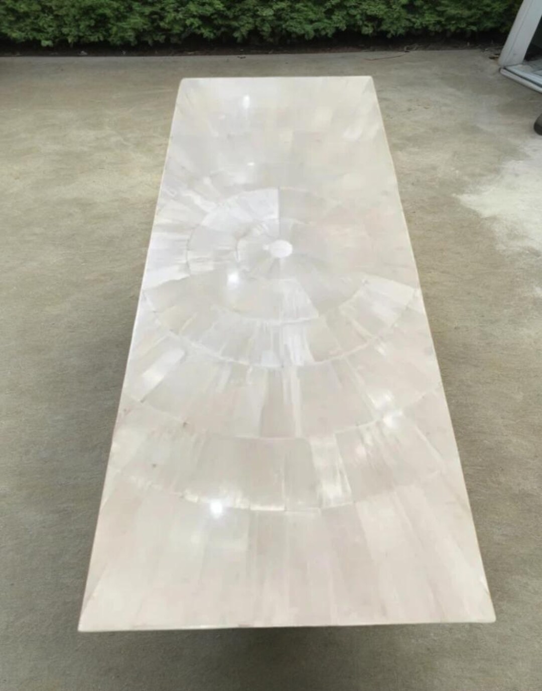 Selenite Stone Dining Table Top, Marble Table Top, Stone Center Mid ...