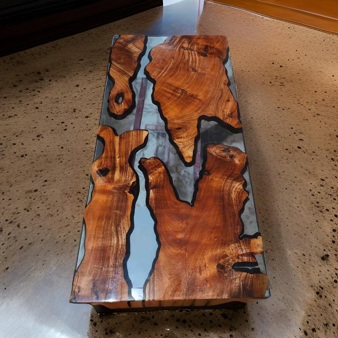 Clear Epoxy Table, Epoxy Table, Epoxy Dining Table, Resin River Table ...