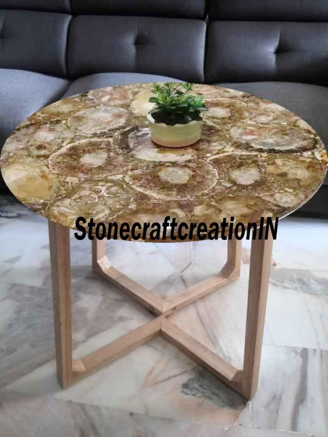 Petrified Wood Table Top, Petrified Coffee Table Top, Round Center ...