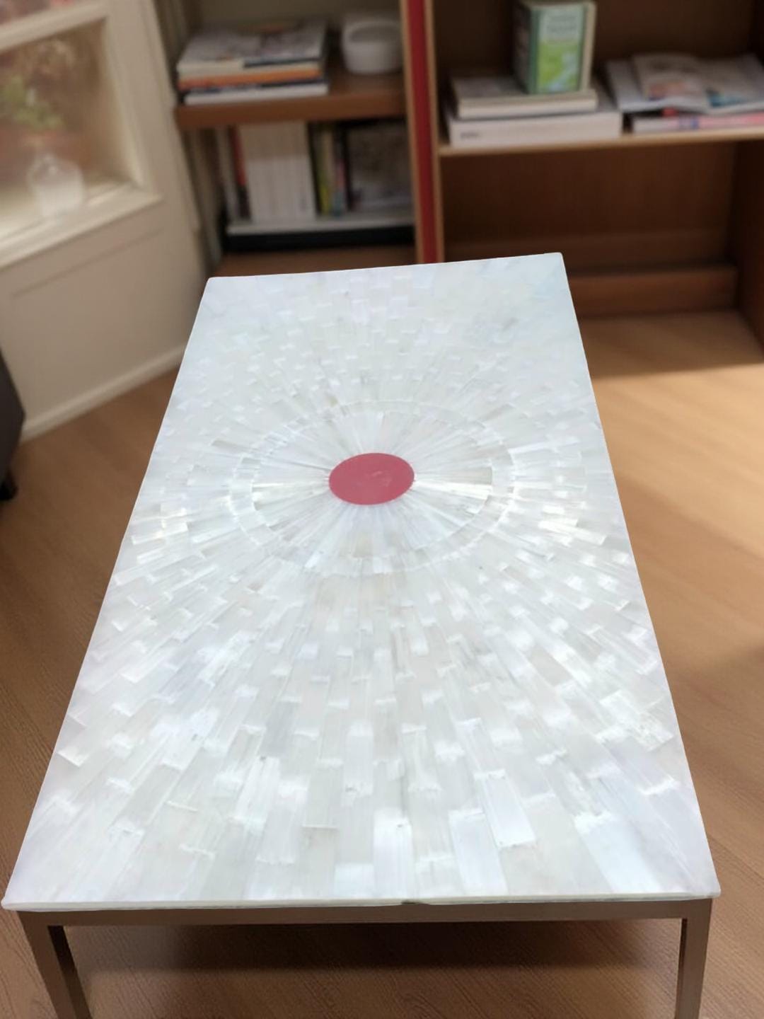 Handmade Selenite Crystal Table Top: Modern Art Decor - Etsy