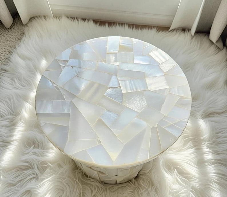 Handmade Selenite Crystal Table Top – Sunburst Center Console - Etsy