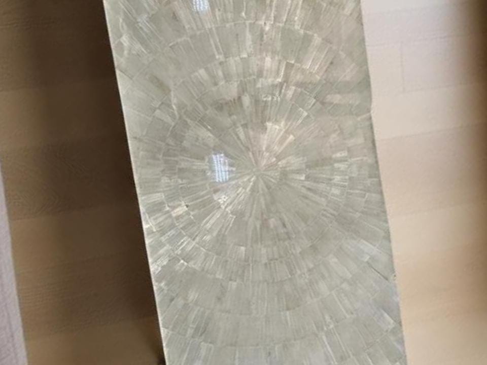 Handmade Selenite Dining Table: Modern White Crystal Stone Furniture - Etsy