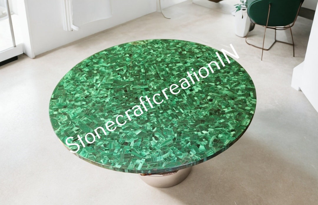 Malachite Table, Malachite Gemstone Tops, Center Sofa Dining Table ...