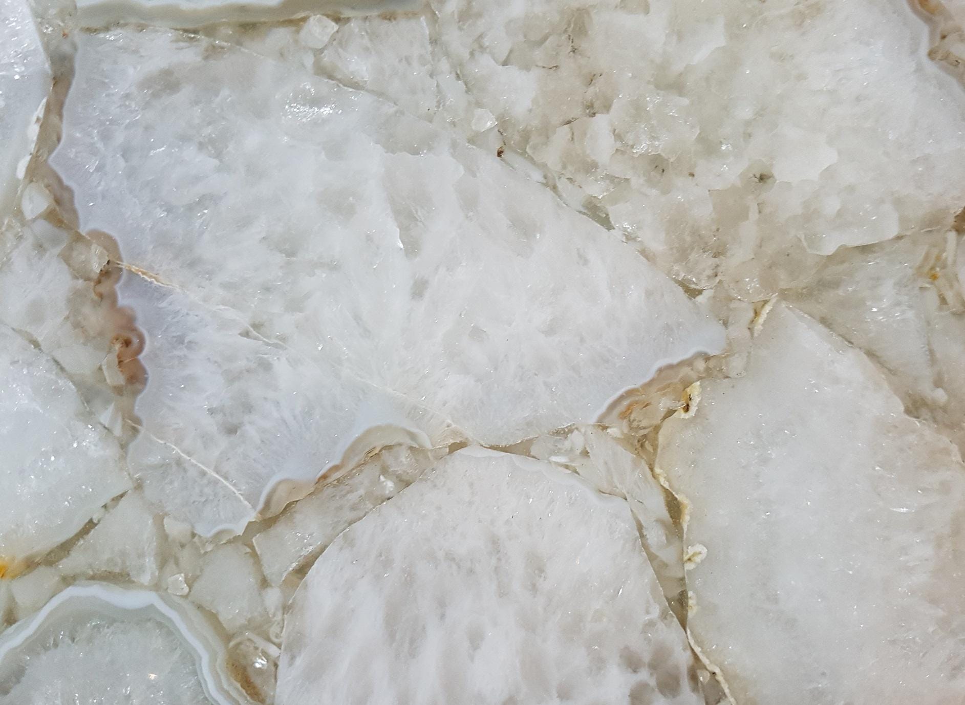 White Quartz Crystal Stone Sink: Luxury Bathroom Decor - Etsy