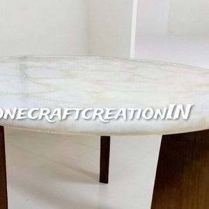 Natural White Quartz Round Table, Quartz Coffee & Sofa Center Table ...