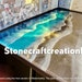 Ocean Waves Epoxy Resin Dining & Kitchen Slab Top, Personalized ...