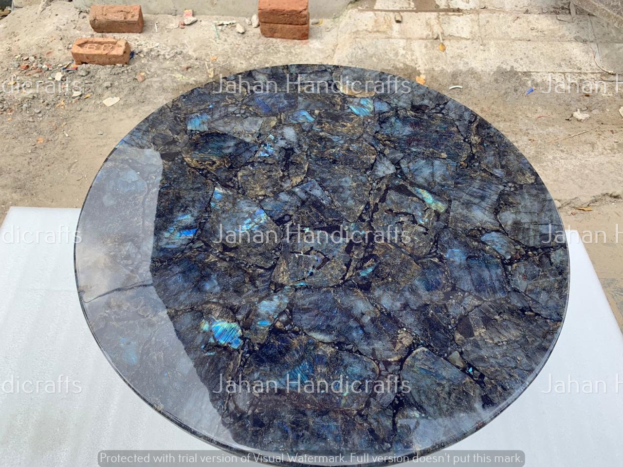 Labradorite Gemstone Dining Table Top, Labradorite Table Top ,kitchen ...