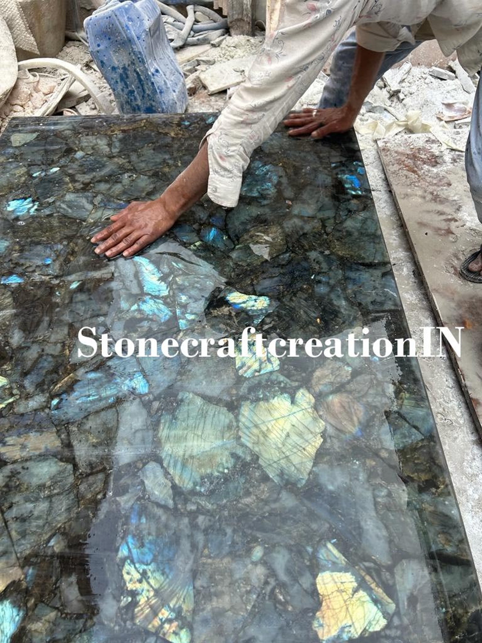 Labradorite Countertops, Kitchen & Dining Counter Top Gemstone Slab ...