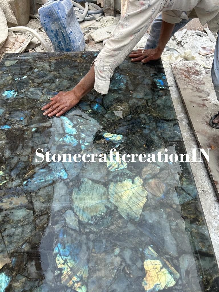Labradorite Countertops, Kitchen & Dining Counter Top Gemstone Slab ...