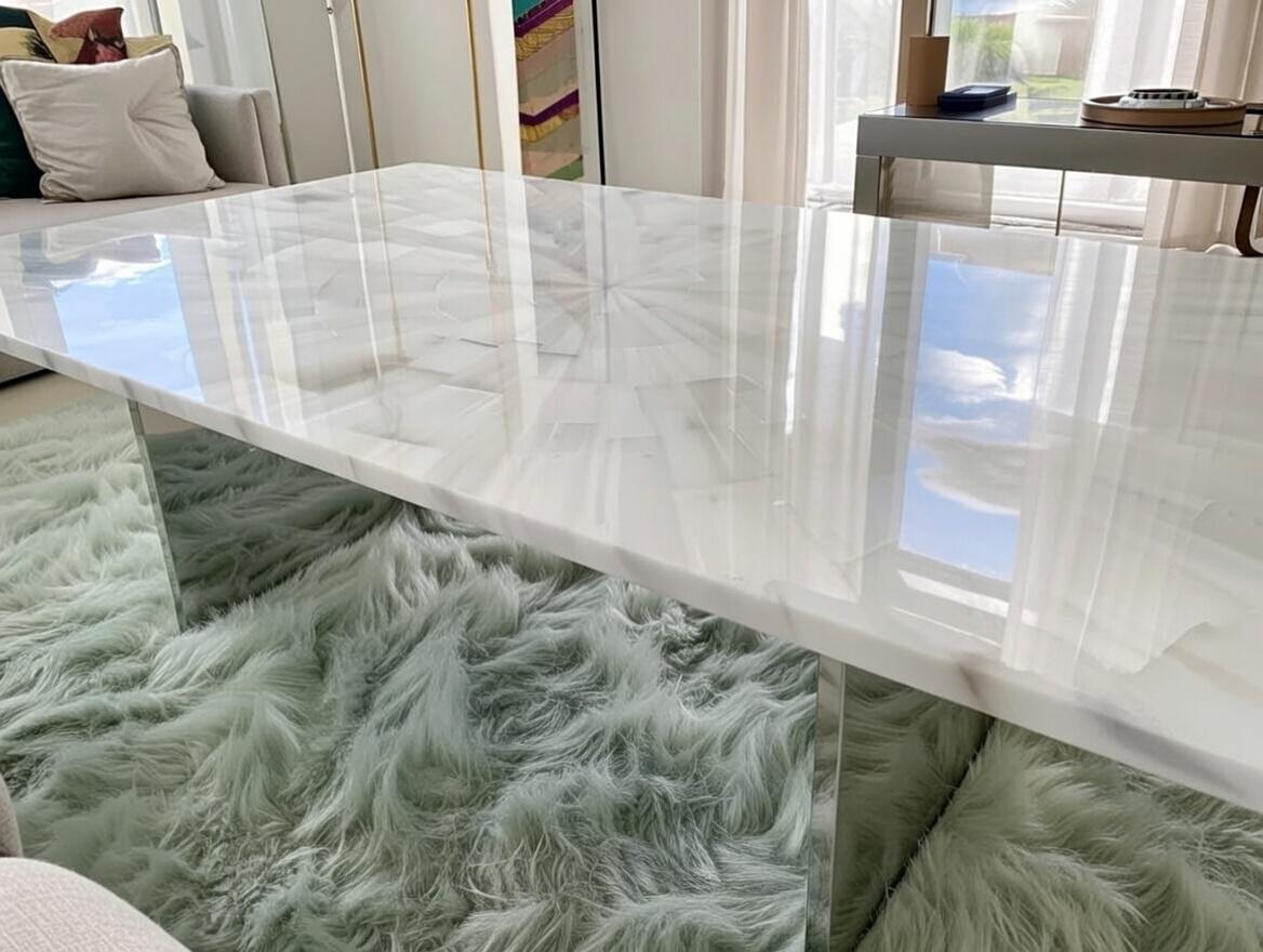 Handmade Selenite Dining Table – Luxury Crystal Stone Furniture ...
