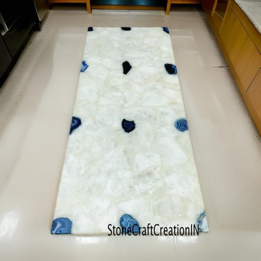 White Quartz Table Top, Luxury Quartz Center & Dining Table Top, Quartz ...