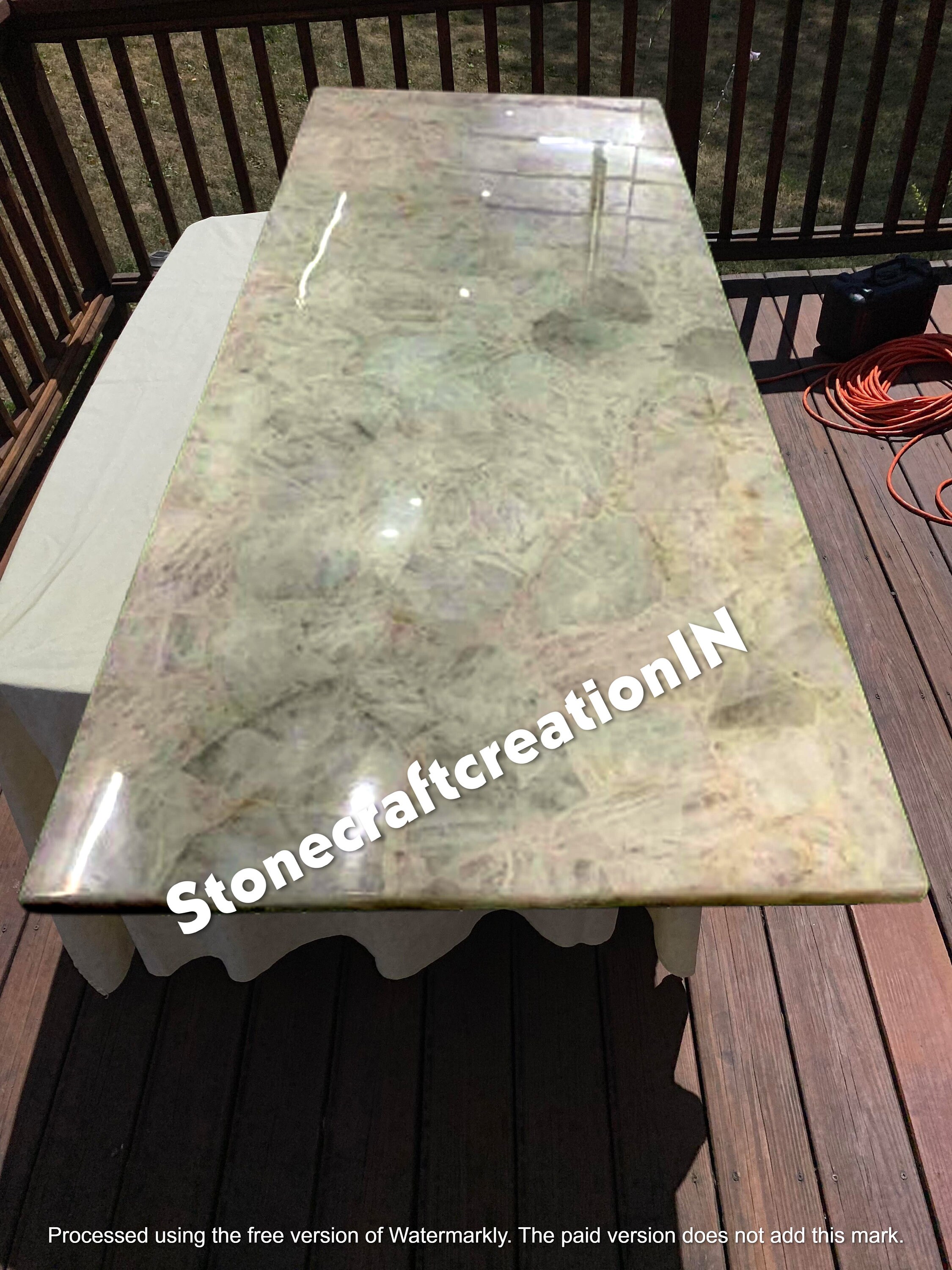 Natural Quartz Agate Dining Counter Slab Top, Agate Quartz Bar Counter ...