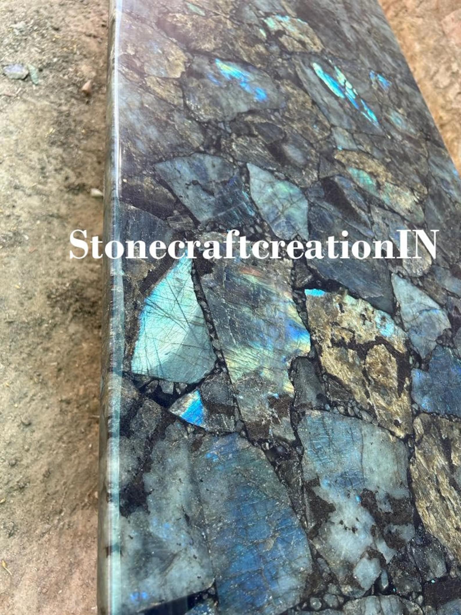 Labradorite Countertops, Kitchen & Dining Counter Top Gemstone Slab ...