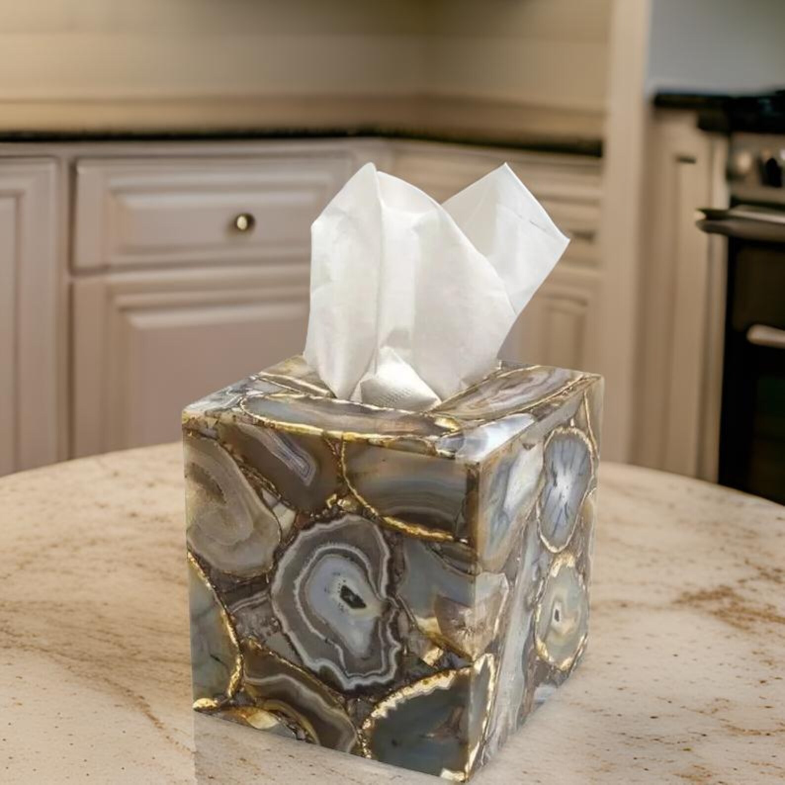 Wild Agate Tissue Box Cover: Bathroom & Kitchen Decor - Etsy