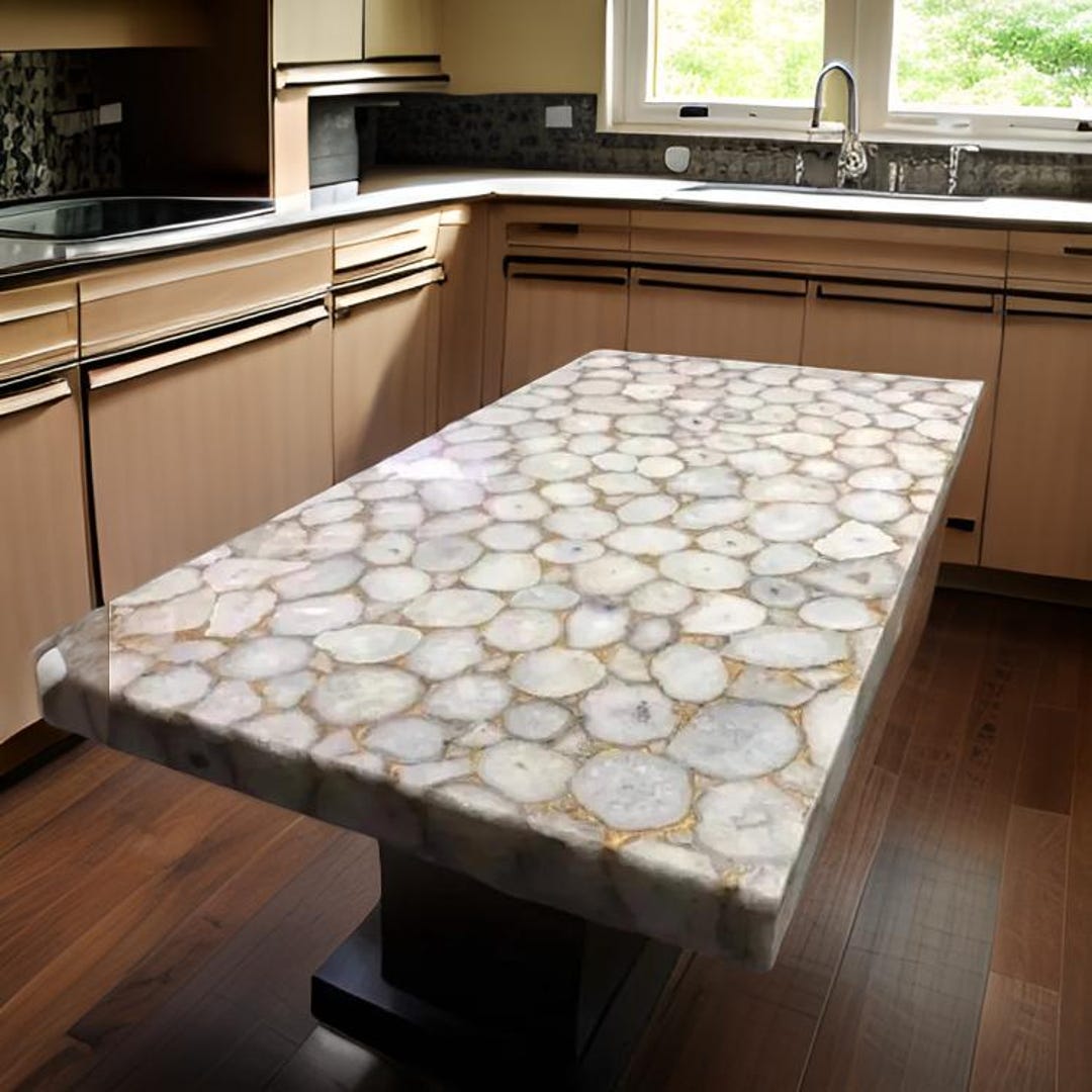 Agate Console Table, Agate Center Table, Agate Coffee Table White ...