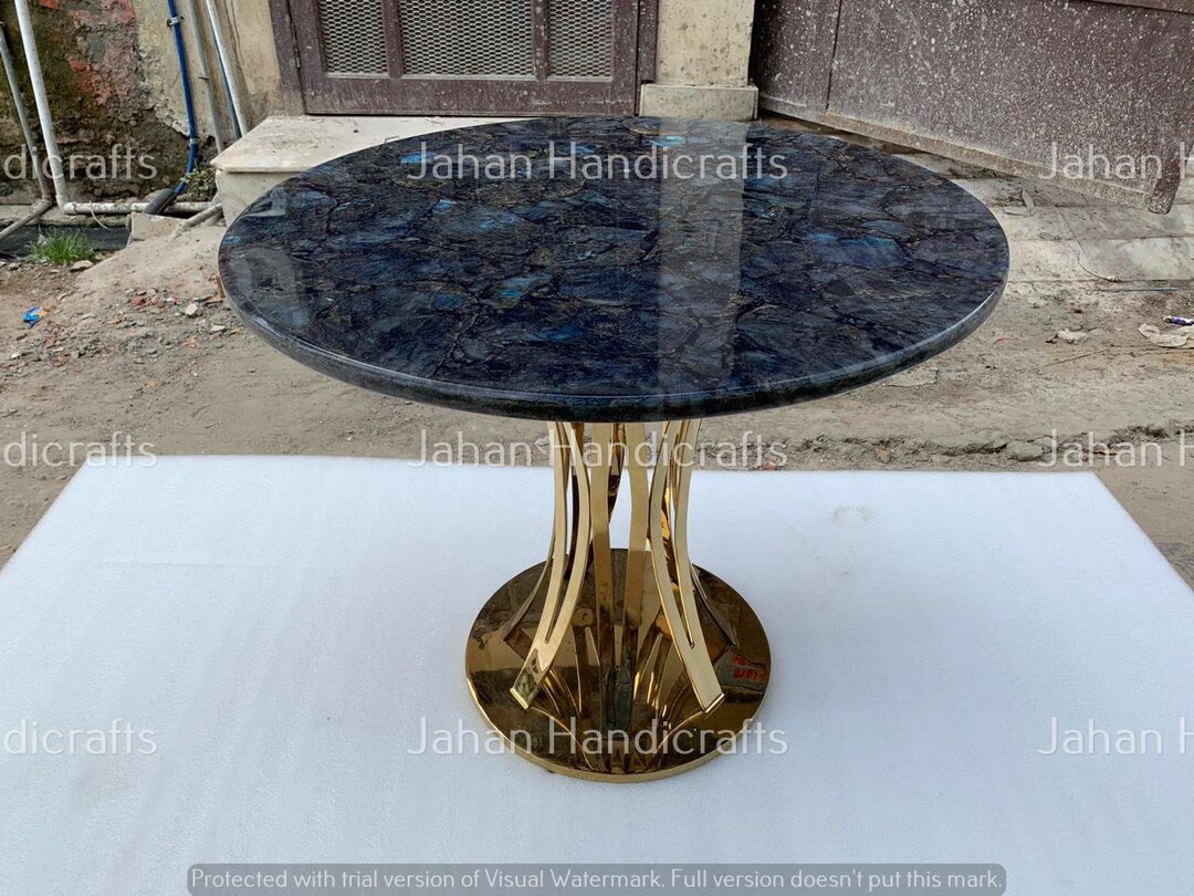 Labradorite Gemstone Dining Table Top, Labradorite Table Top ,kitchen ...