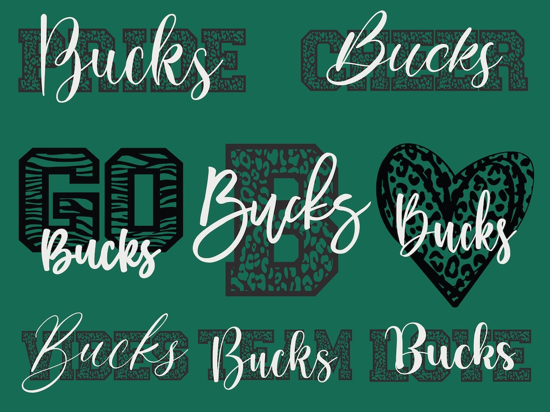 Bucks Mascot 8 Design Bundle, Bucks Svg, Bucks Leopard Svg, Sports Team ...