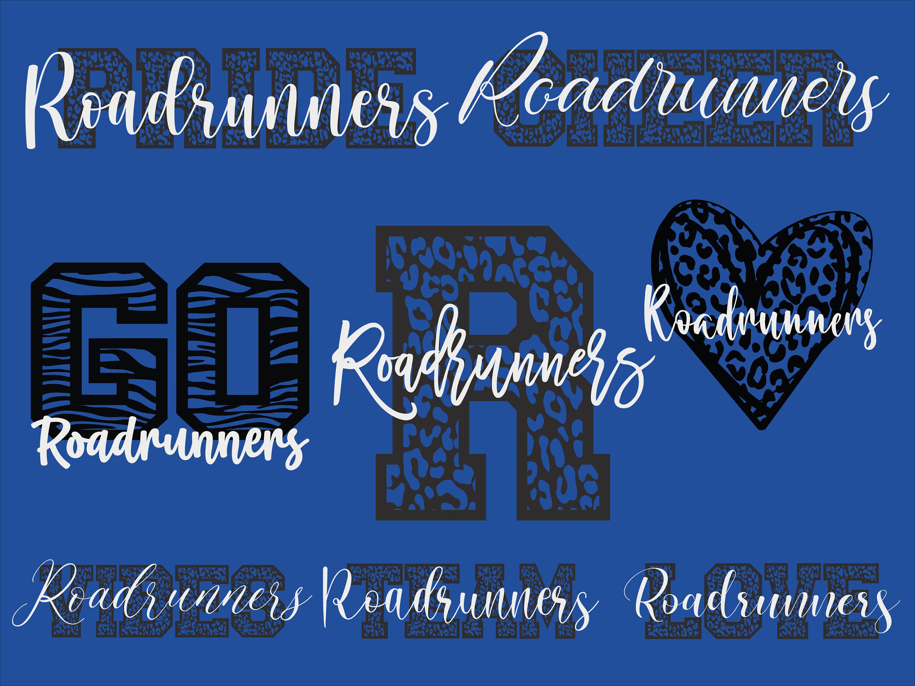 Roadrunners Mascot 8 Design Bundle, Roadrunners Svg, Roadrunners ...