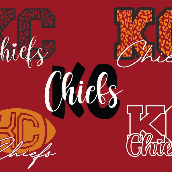 Kc Chiefs Leopard Png - Etsy