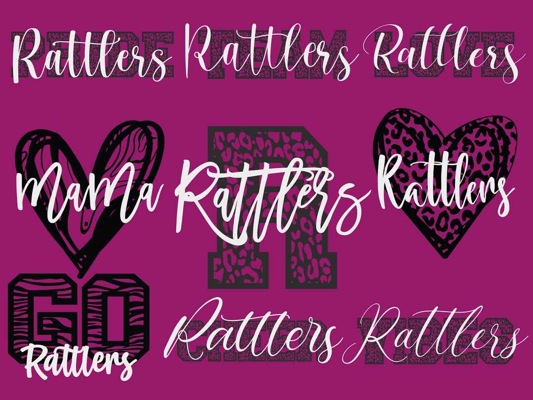 Rattlers Mascot 9 Designs Bundle, Rattlers Svg, Rattlers Leopard Svg ...