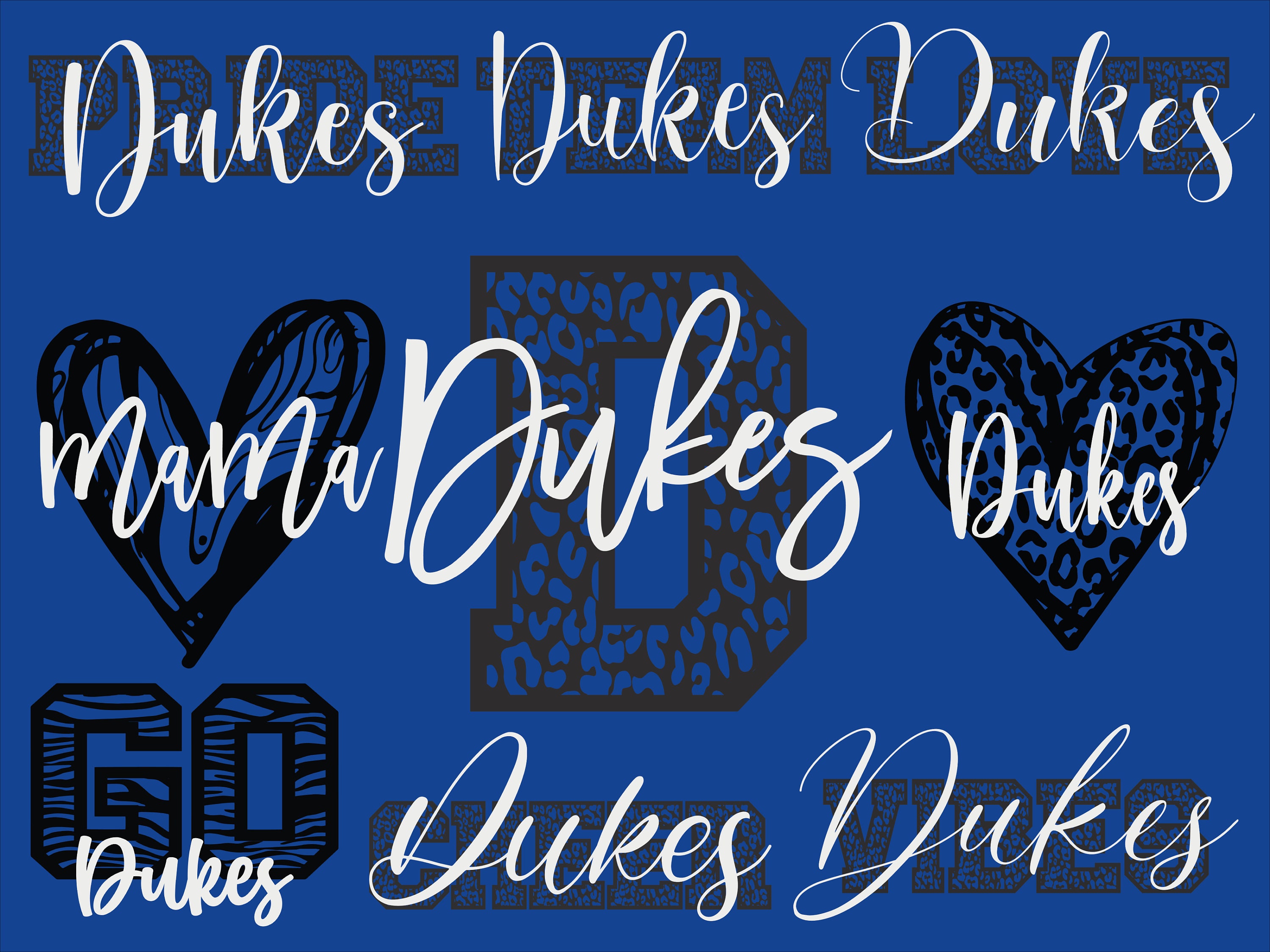 Dukes Mascot 9 Designs Bundle, Dukes Svg, Dukes Leopard Svg, Sports ...