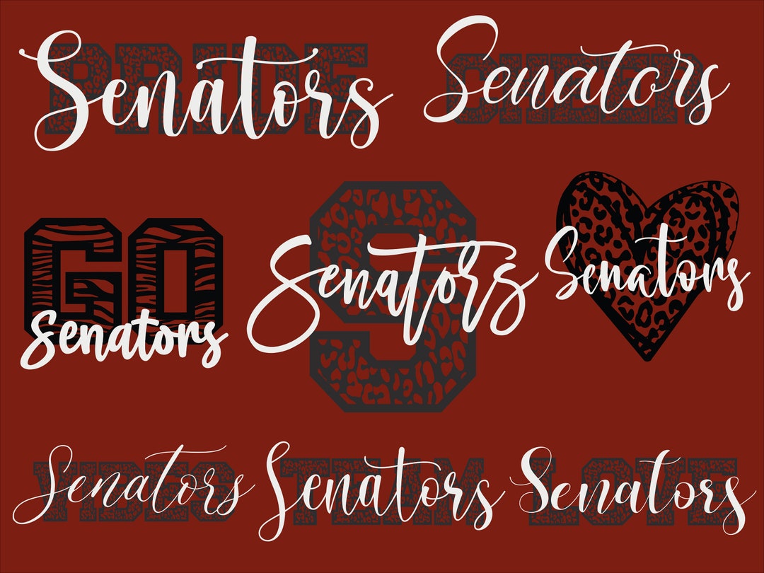 Senators Mascot 8 Design Bundle, Senators Svg, Senators Leopard Svg ...