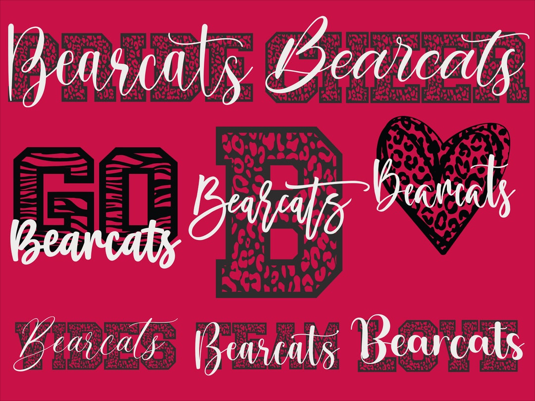 Bearcats Mascot 8 Design Bundle, Bearcats Svg, Bearcats Leopard Svg ...