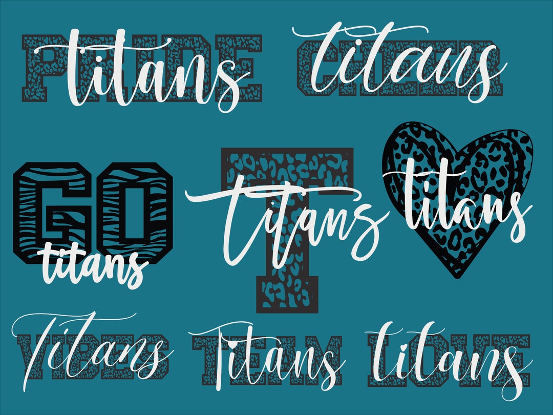 Titans Mascot 8 Design Bundle, Titans Svg, Titans Leopard Svg, Sports ...
