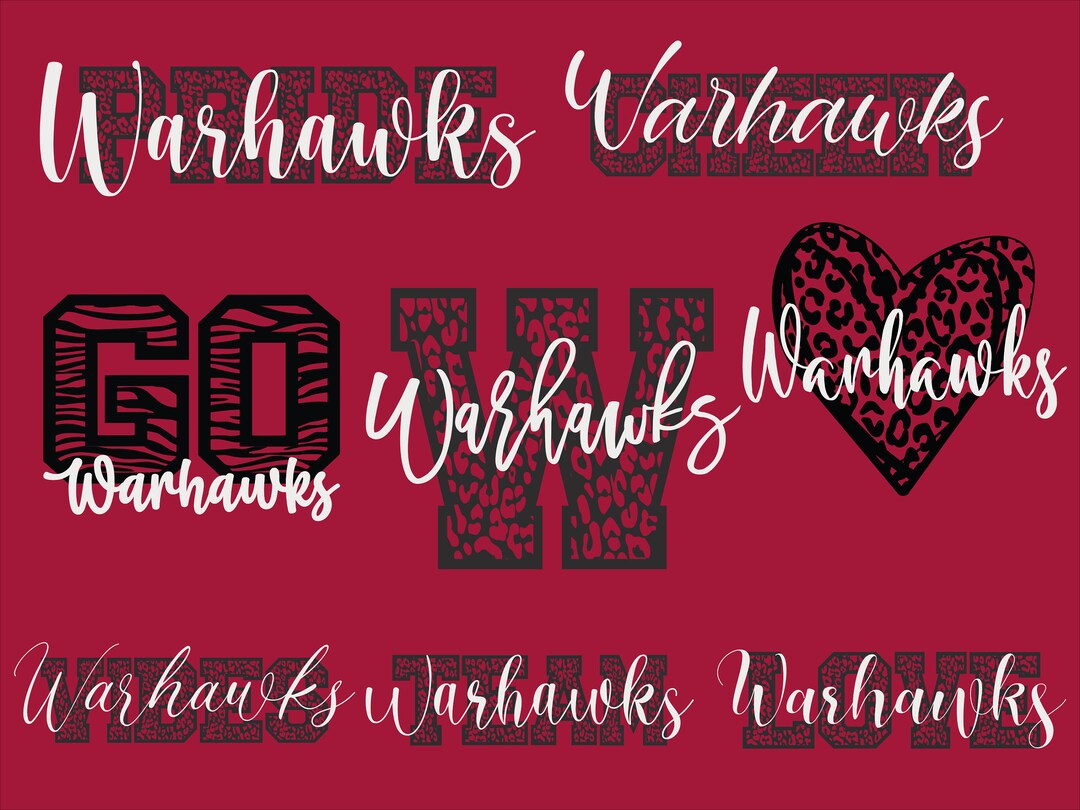 Warhawks Mascot 8 Design Bundle, Warhawks Svg, Warhawks Leopard Svg ...
